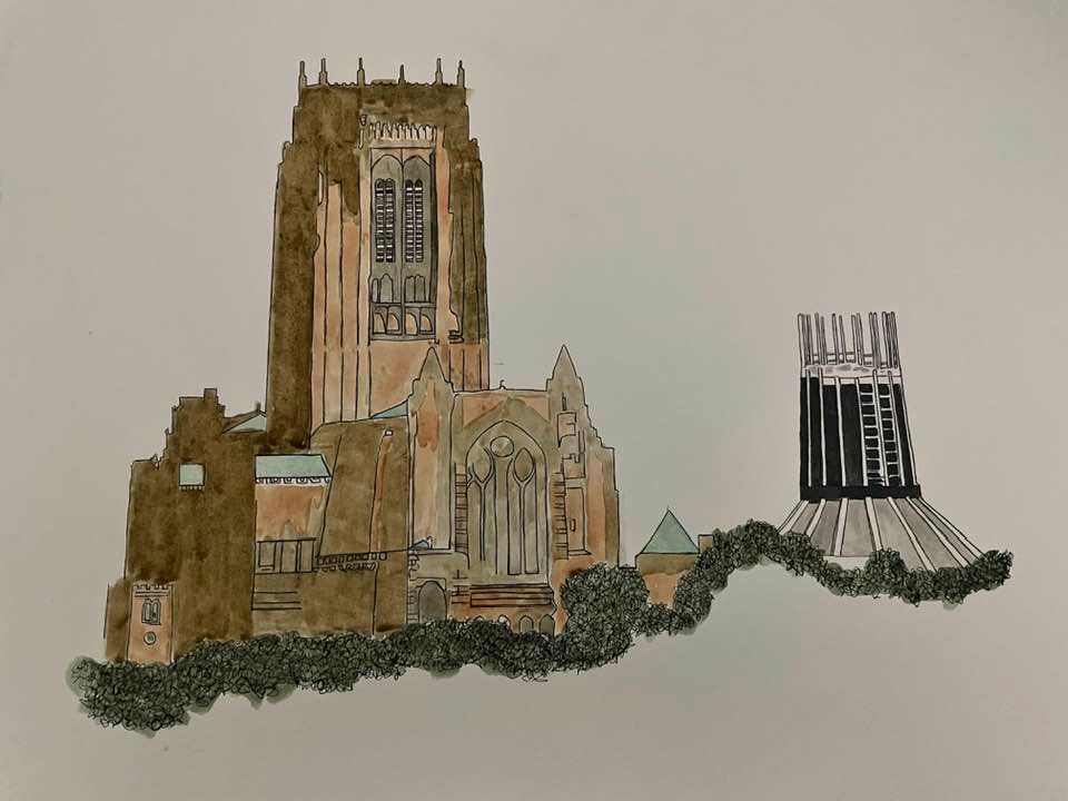 Phil Pellow – Artist – Paintings in ink and watercolour